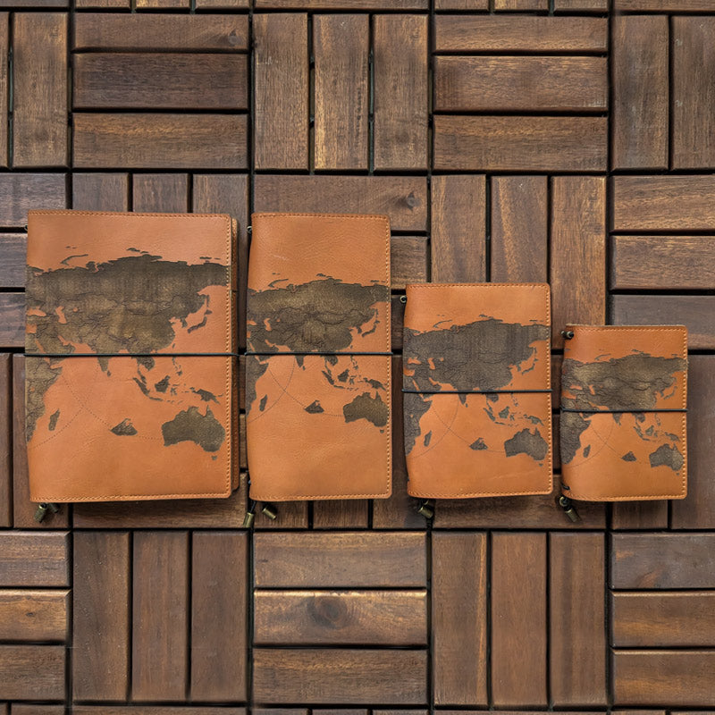 World Map TBC Travellers Journals – The Black Canvas