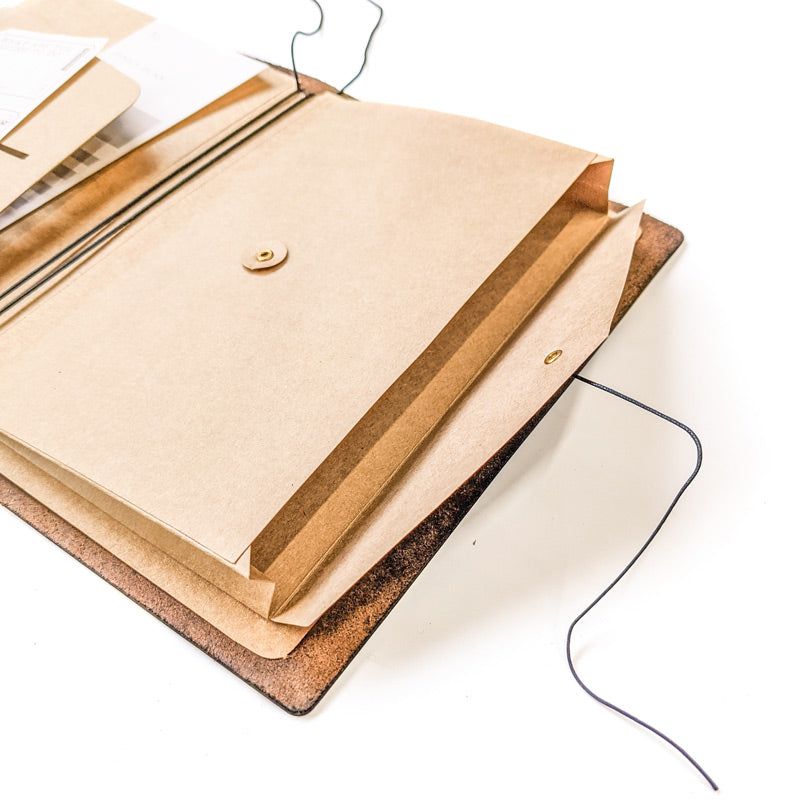 Kraft Pocket Folder - A5 – The Black Canvas