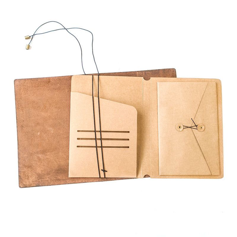 Kraft Pocket Folder - A5 – The Black Canvas